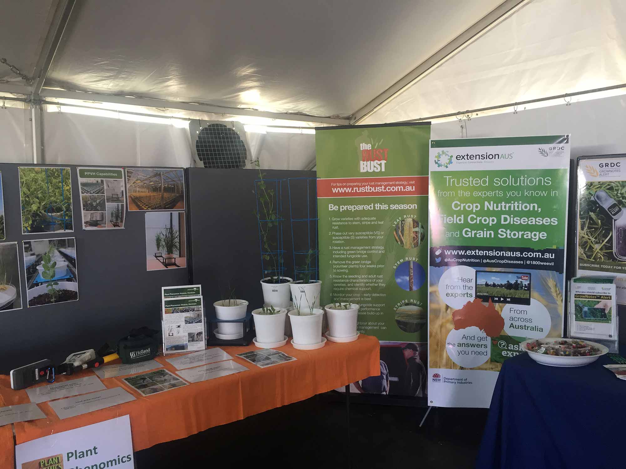 2019-02-21: New look Ag Vic stand at Wimmera Machinery Field Days ...
